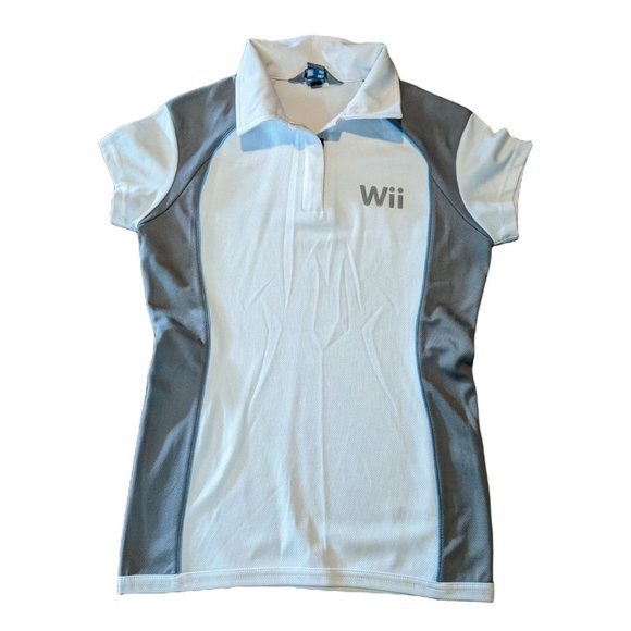 Wii | Tops | Super Rare Nintendo Wii Zip Up Golf Polo Uniform Shirt ...
